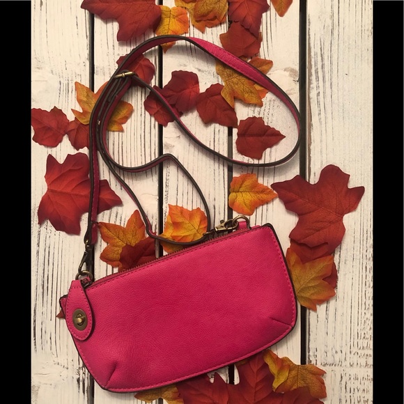 Joy Susan | Bags | Joy Susan Vegan Hot Pink Crossbody | Poshmark